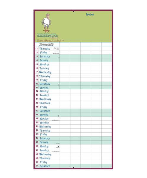 2026 Dodo Pad Family Planner Calendar – The Dodo Pad Ltd
